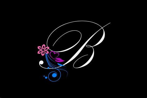 Stylish B Letter Wallpaper Backgrounds Wallpaper Cave