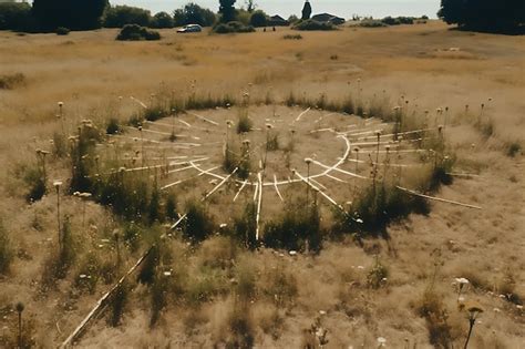 Premium Ai Image Photo Of Daisy Chain Forming A Circle On A Grassy Fiel