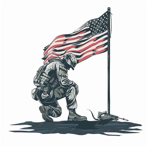 Premium Vector Memorialdayamericanflagfallensoldier
