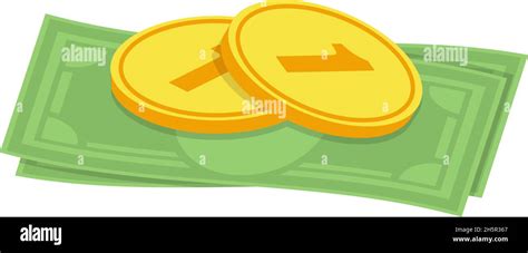 Finance Coins And Paper Money Flat Isometry Vector Stock Vector Image And Art Alamy