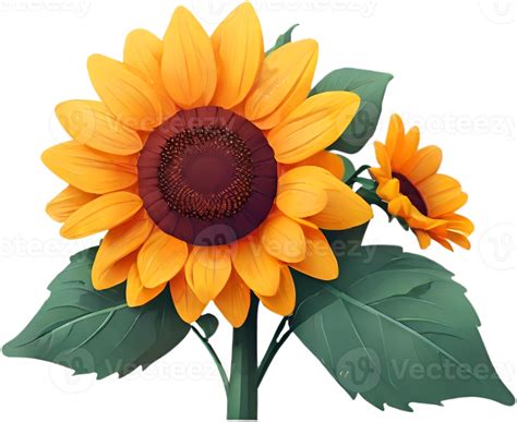 Sunflower With Tiny Flower 49079205 Png
