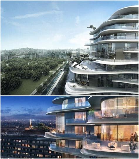 Bloque Residencial De Fachadas Curvas En París Mad Architects Edificios Modernos