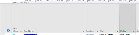column header height frozen r msproject