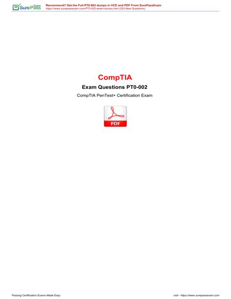 Comptia Pentest Pt0 002 Exam Questions