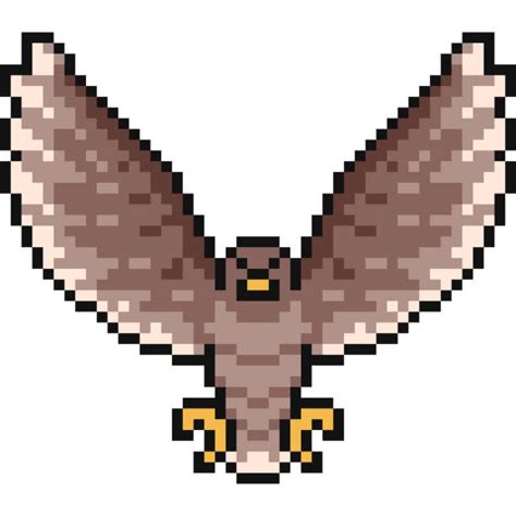 Minecraft Pixel Art Eagle