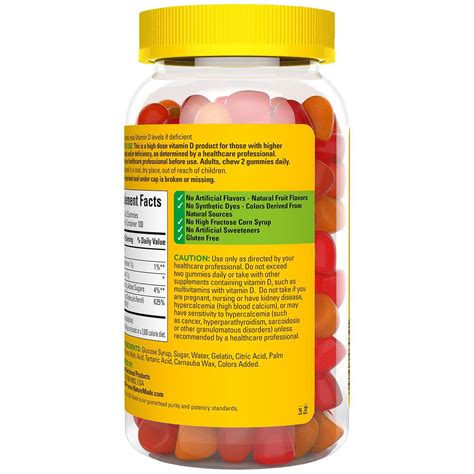 Usa Nature Made Extra Strength Vitamin D3 5000 Iu Gummies