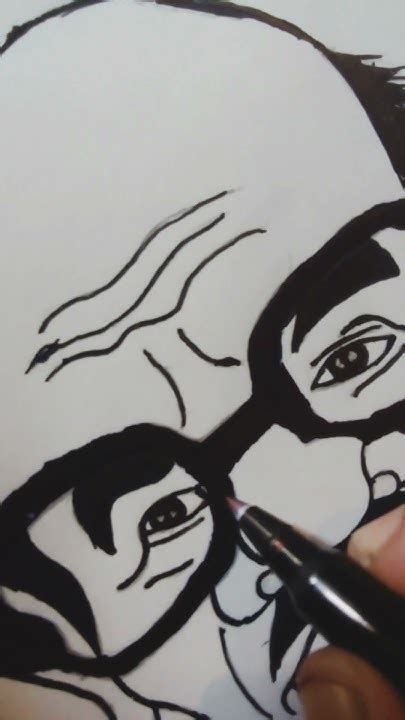 Vaikom Muhammed Basheer Drawing🥰cartoon Caricature Youtube