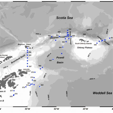 1 Ctd Station Distribution Map For The North Western Weddell Sea