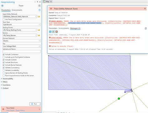 Solved Trace Subnetwork Error Message Globalid Cannot Be Esri
