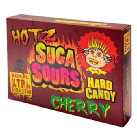 Xtra Sour Hotz Cherry Hard Candy Theatre Box 100g — Mollies Sweets