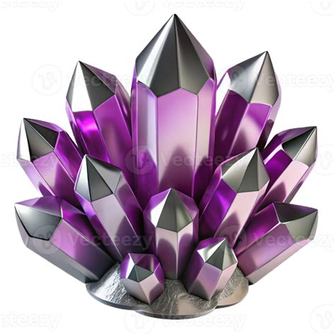 Extraordinary Contemporary Crystalline Structures Amethyst Cluster Authentic 57759846 Png