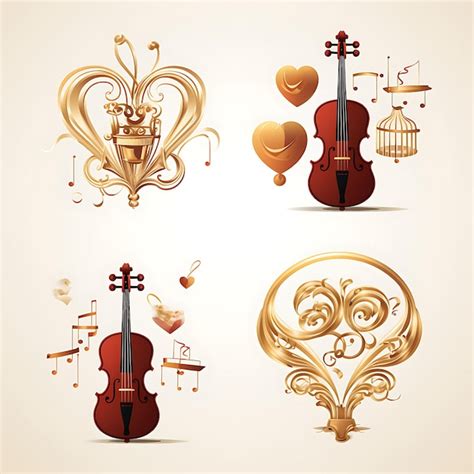 Premium Photo Game Item Music Box Item Artistic Design Violin