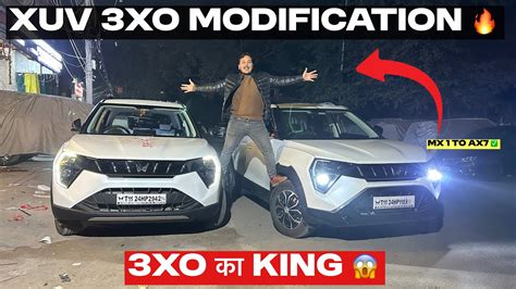 Xuv 3xo Modification 🔥xuv 3xo Mx1 Modified Mahindra Genuine 50 Off 😱base To Top Modified 🔥