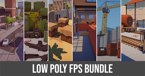 Low Poly Fps Bundle 3d Environments Unity Asset Store