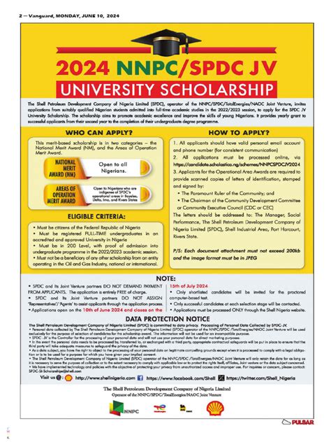 2024 Spdc Jv University Scholarship Pdf