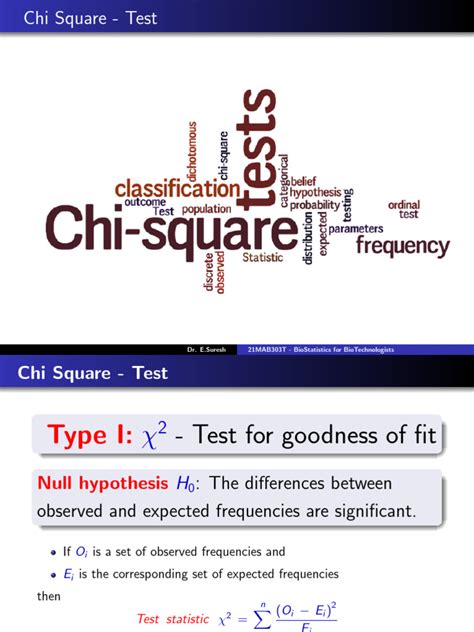 21mab303t Unit 4 Testing Hypothesis Chi Square Pdf Chi Squared