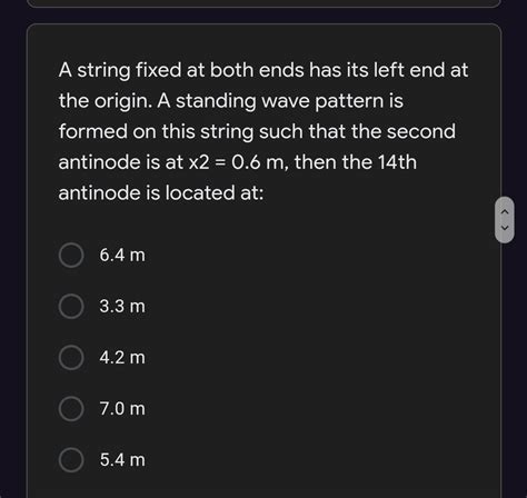 Solved A String Fixed At Both Ends Has Its Left End At The