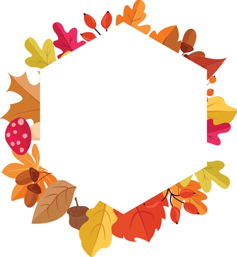 Autumn Frame Dry Maple Leaf Orange Color Maple Leaf 26784637 Vector Art At Vecteezy