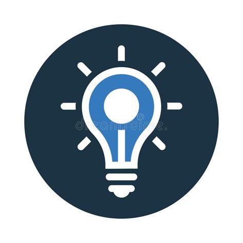 Idea Bulb Light Bulb Creative Idea Icon Stock Vector Illustration