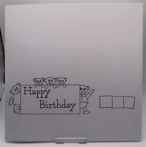 Sarahs Craft Shed A Happy Birthday From Bip The Bear