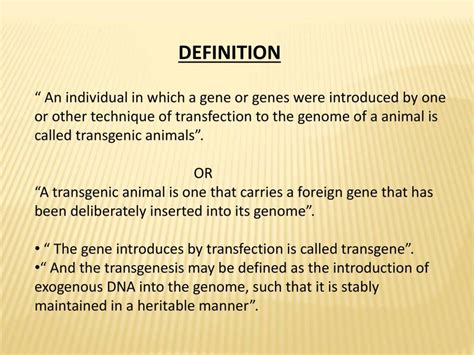 Presentation On Transgenic Animals Powerpoint Slides Learnpick India