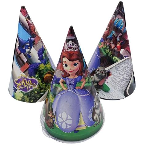Princess Sofia Birthday Caps Standard Party Caps Purple Girls