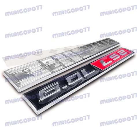For 2 Chevy Trailblazer Ss Ls2 6 0l Engine Emblems Badges Metal New Ebay