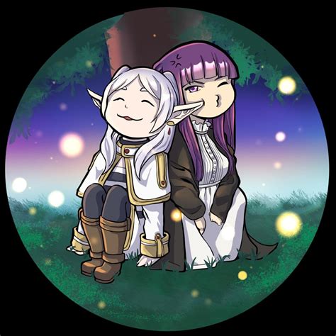 Oc My Frieren And Fern Chibi Fanart R Animeart