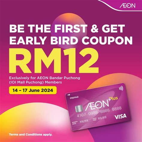 Aeon Bandar Puchong Free Rm12 Early Bird Coupon Promotion 14 17 June 2024