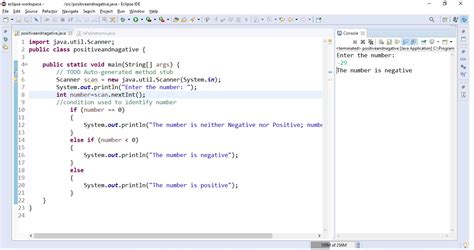 Basic Java Programs Positive And Negative