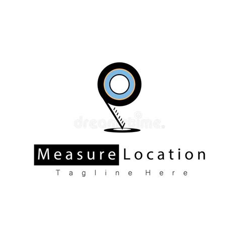 Measuring Tool Logo Map Location Design Template Vector Illustration Stock Vector Illustration