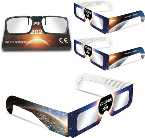 Qonbink Eclipse Glasses Nasa Approved 2024 Ce And Iso Certified Solar Eclipse Observation
