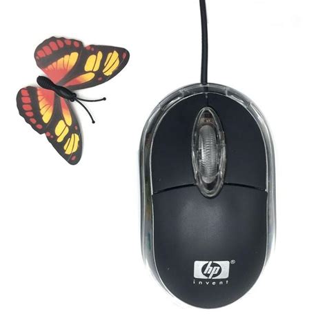 Hp Invent Usb Mini Mouse Black Optical Wheel Basic Mouse Laptop