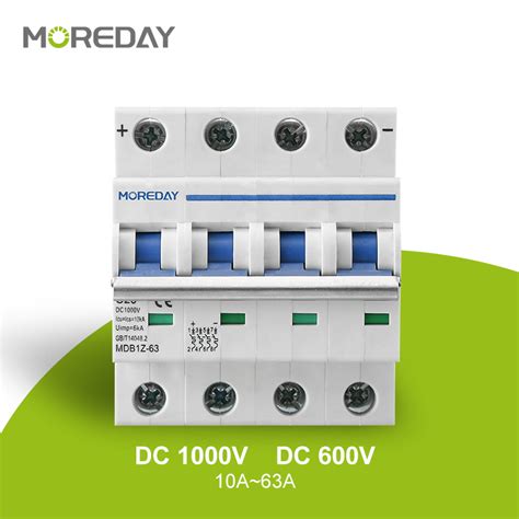 Moreday Non Polarized Dc Mini Circuit Breaker Mcb 63 Amp Solar Circuit Breakers Dc Mcb 3 Pole
