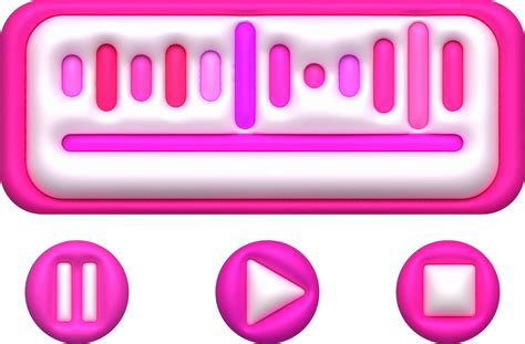 3d Illustration Dynamic Sound Wave Radio Frequency Modulation Music