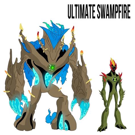 Ultimate Swampfire Магические заклинания Бен 10 Иллюстрации растений