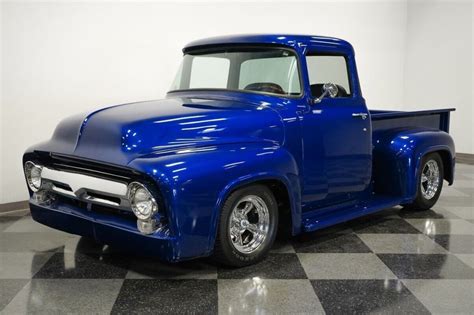 1956 Ford F 100 Big Window Restomod Custom Right Custom Vintage Truck