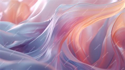 Premium Photo Translucent Layers Of Soft Pastel Hues Melding Together To Form An Abstract