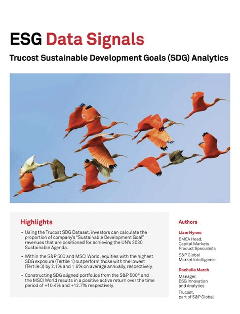 Trucost Sdg Alignment Data Responsible Investor