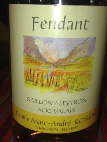 Famille Marc Andre Rossier Fendant Vivino Us