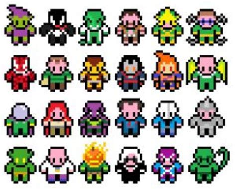Pixel Spider Man Villains Sprites By Mudkat101 On Deviantart Pixel