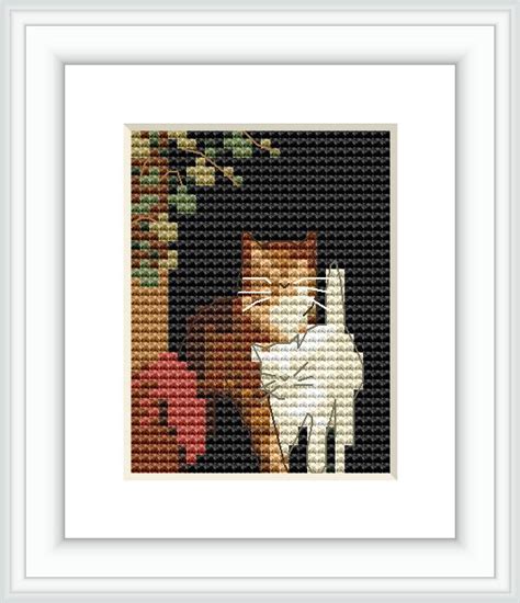 Cross Stitch Pattern Maternal Bliss Henriëtte Ronners Cat And Kittens Mini Cat With Kittens