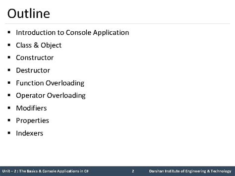 2160711 Dot Net Technology Unit2 The Basics Console