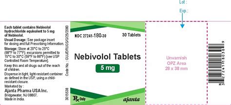 Nebivolol Package Insert