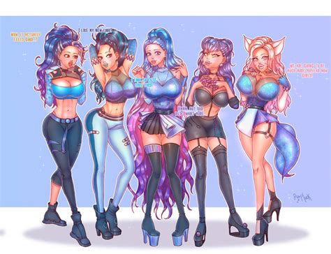 Cmsn Kda Bimbofication Tf 24 By Purpluck On Deviantart