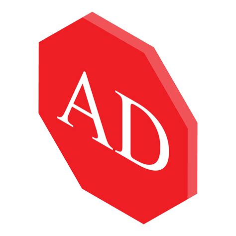 Red Stop Sign Showing Ad Blocker Concept 48779902 Vector Art At Vecteezy