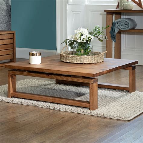 Solid Wood Square Coffee Table Sandyford Wood Coffee Table
