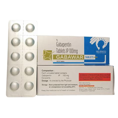 Gabapentin 100mg Tablet Manufacturer And Supplier