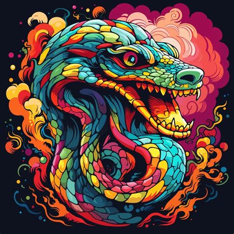 Premium Vector Snake Vector Illustration