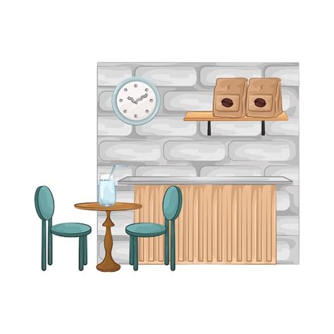 Bar Tabble Premium Vector